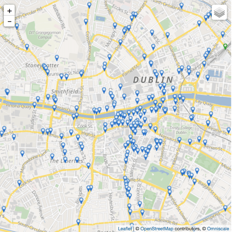 Visiting every pub in Dublin - GraphHopper Directions API