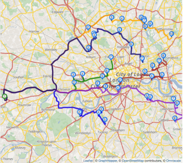 Time-Dependent Route Optimization API - GraphHopper Directions API